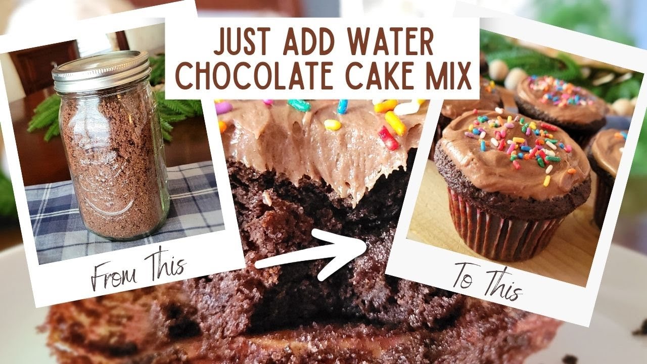 DIY Chocolate Cake Mix JUST ADD WATER Shelf-Stable Pantry Mix - YouTube
