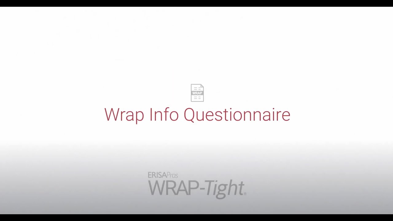 Wrap Plan Questionnaire Page - YouTube
