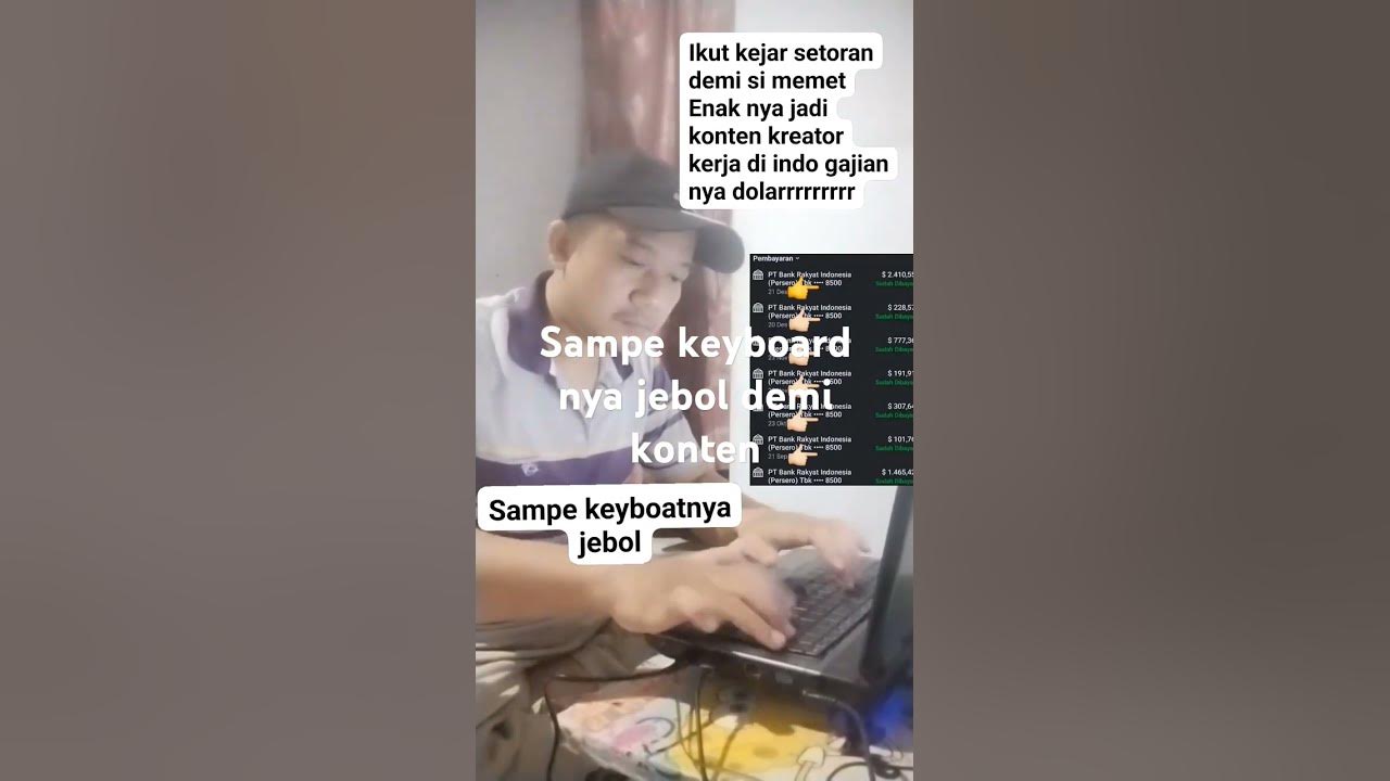 Sampe keyboard nya jebol demi konten - YouTube