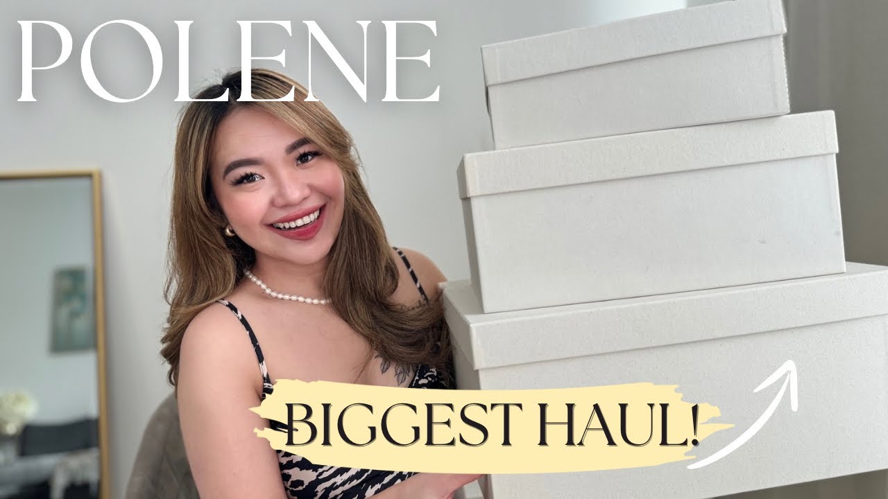 POLENE HAUL UNBOXING FROM POLENE PARIS STORE | Polene Cyme Bag Review ...