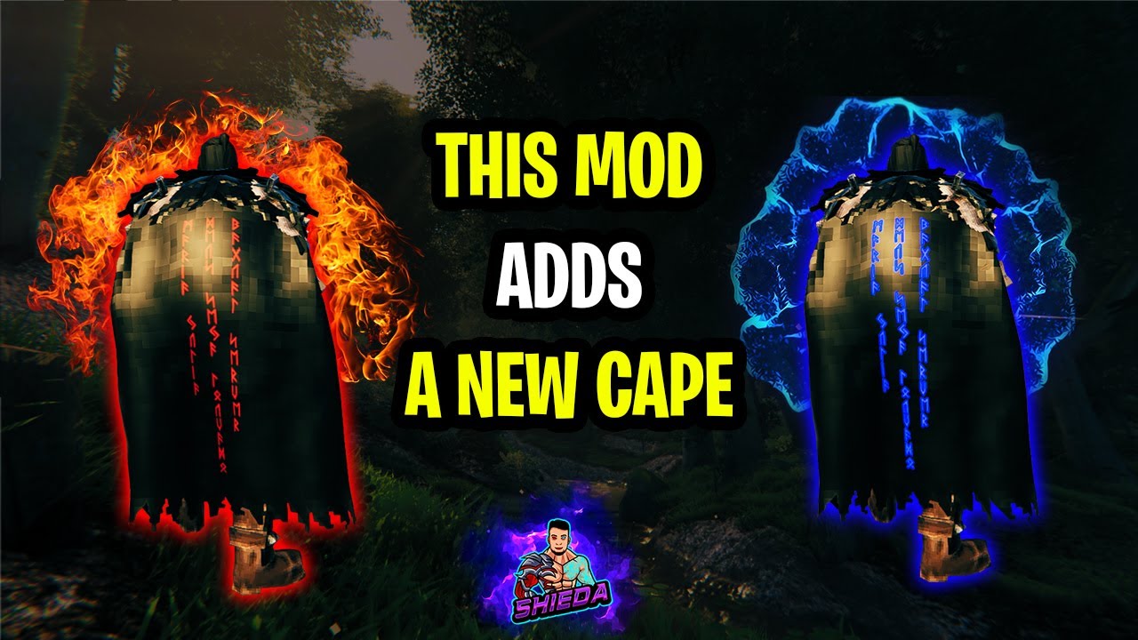 Valheim Mods: NEW CAPE WITH EFFECTS (CapeRunic) Showcase/Review - YouTube