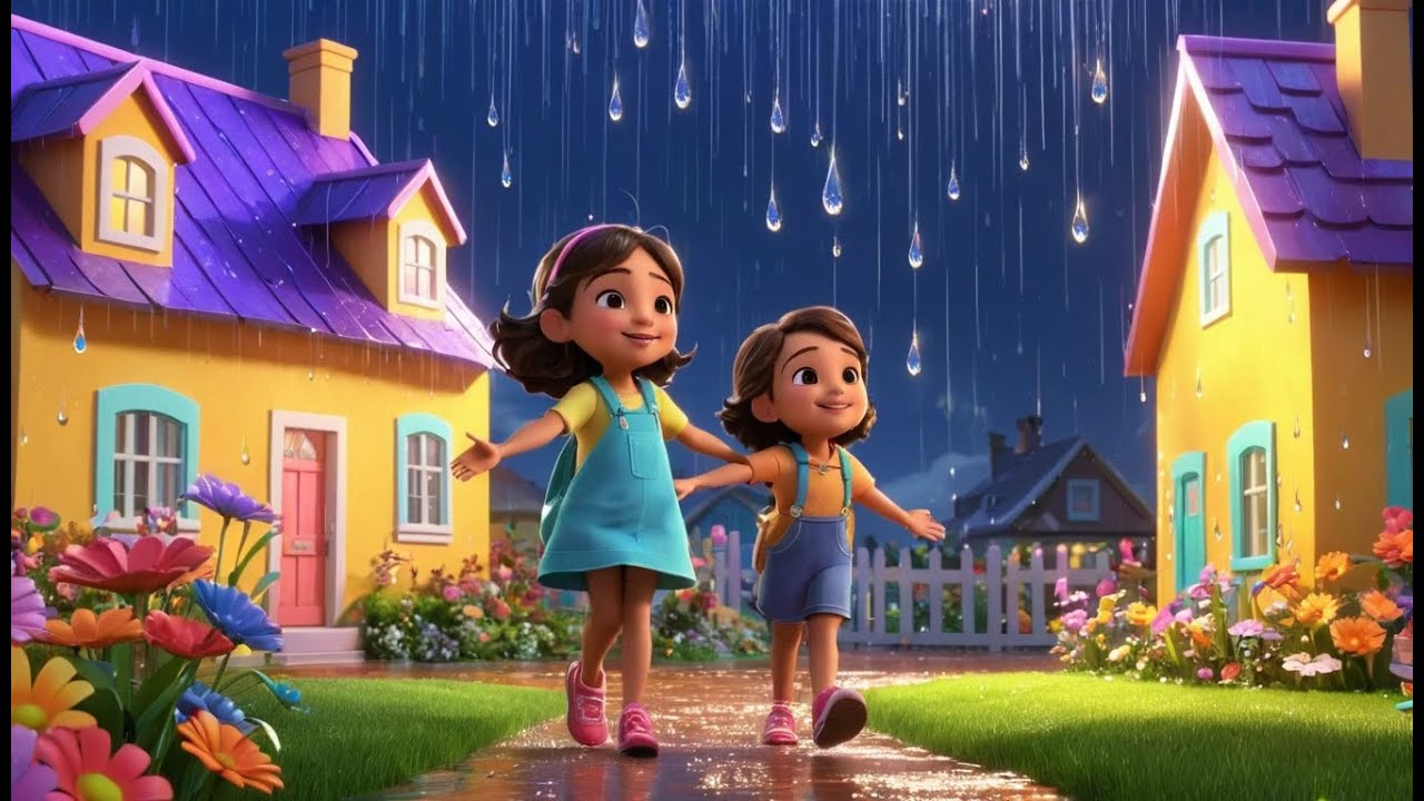 Rain Rain Let’s Go Play | Fun Rainy Day Song for Kids | Playful Outdoor ...