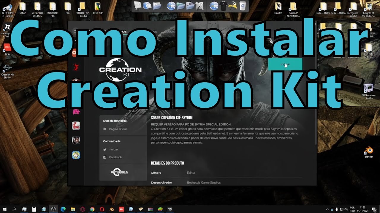 COMO INSTALAR CREATION KIT - YouTube