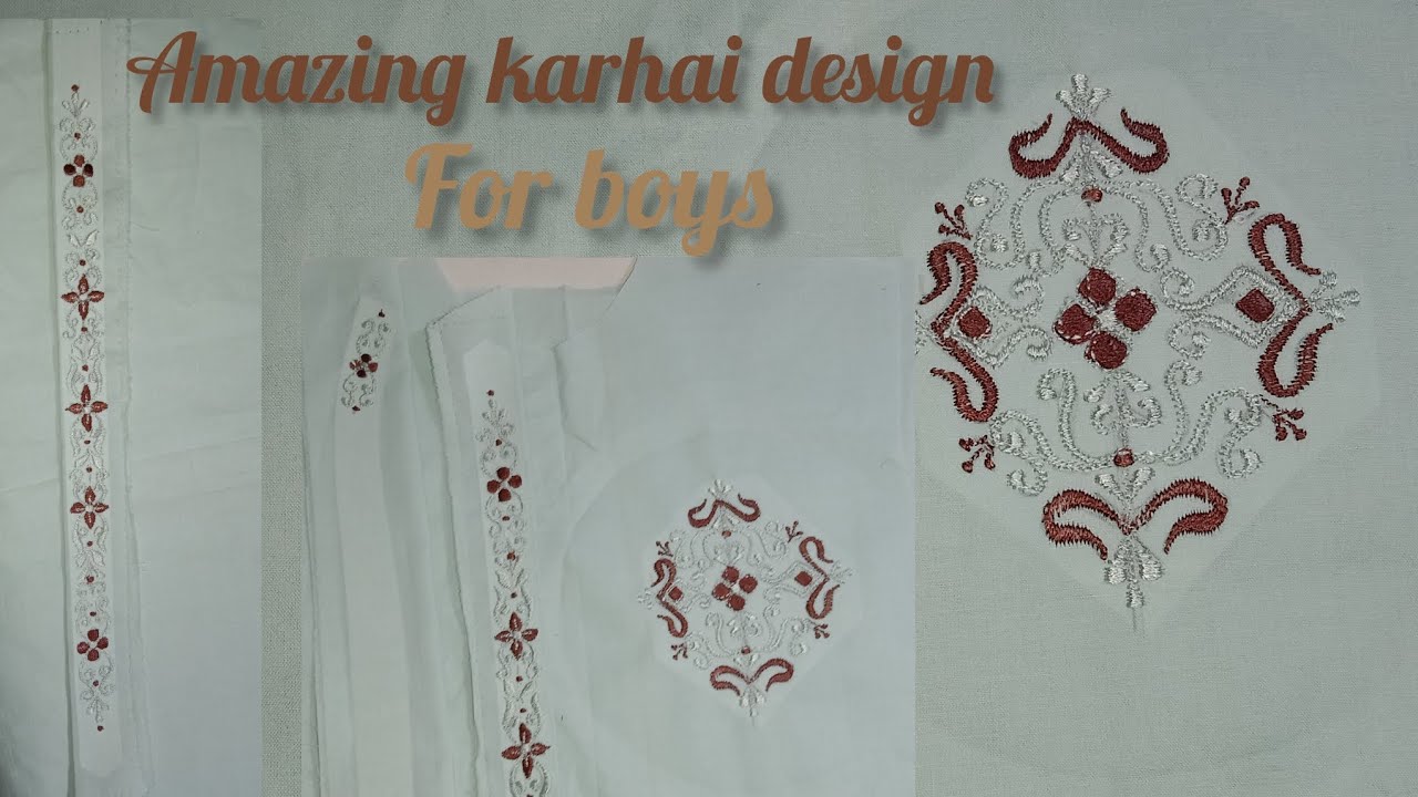 Amazing karhai design for boys 👍 ️#fashion #viralvideo #uniquedesign ...