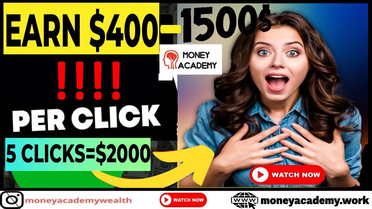 Earn $400 Everyday By Clicking! new method Make Money Online 2023 ...