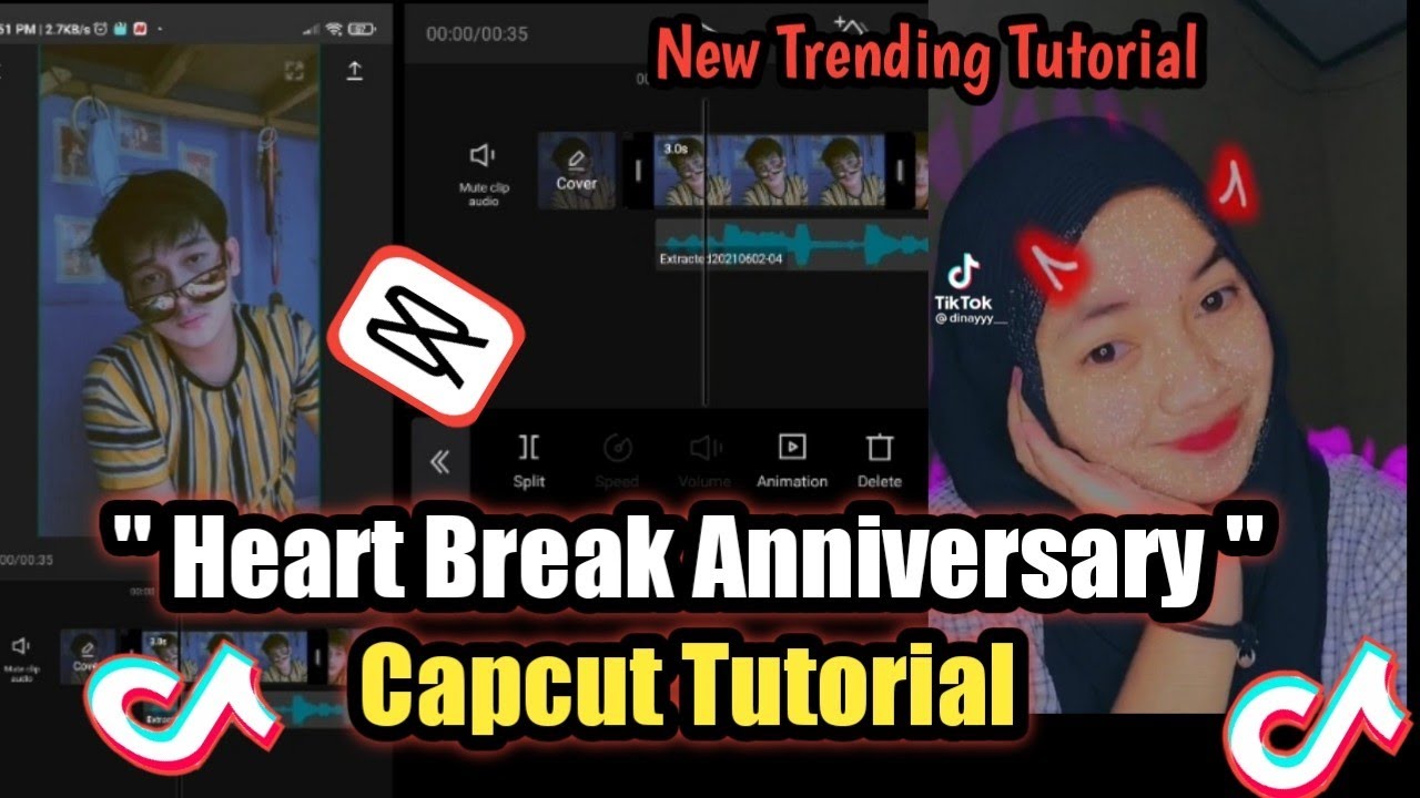 Heart Break Anniversary Capcut Tutorial // New Trend on Capcut and ...