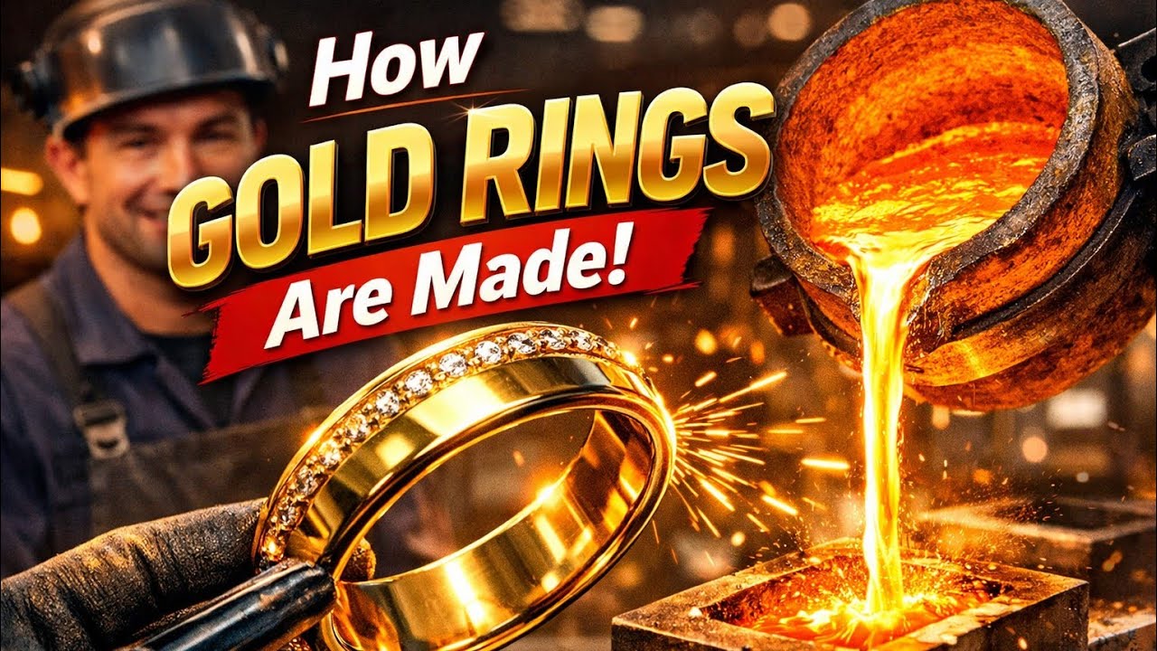 How Gold Rings Are Made Today: Inside the Modern Jewelry Factory🔥 - YouTube