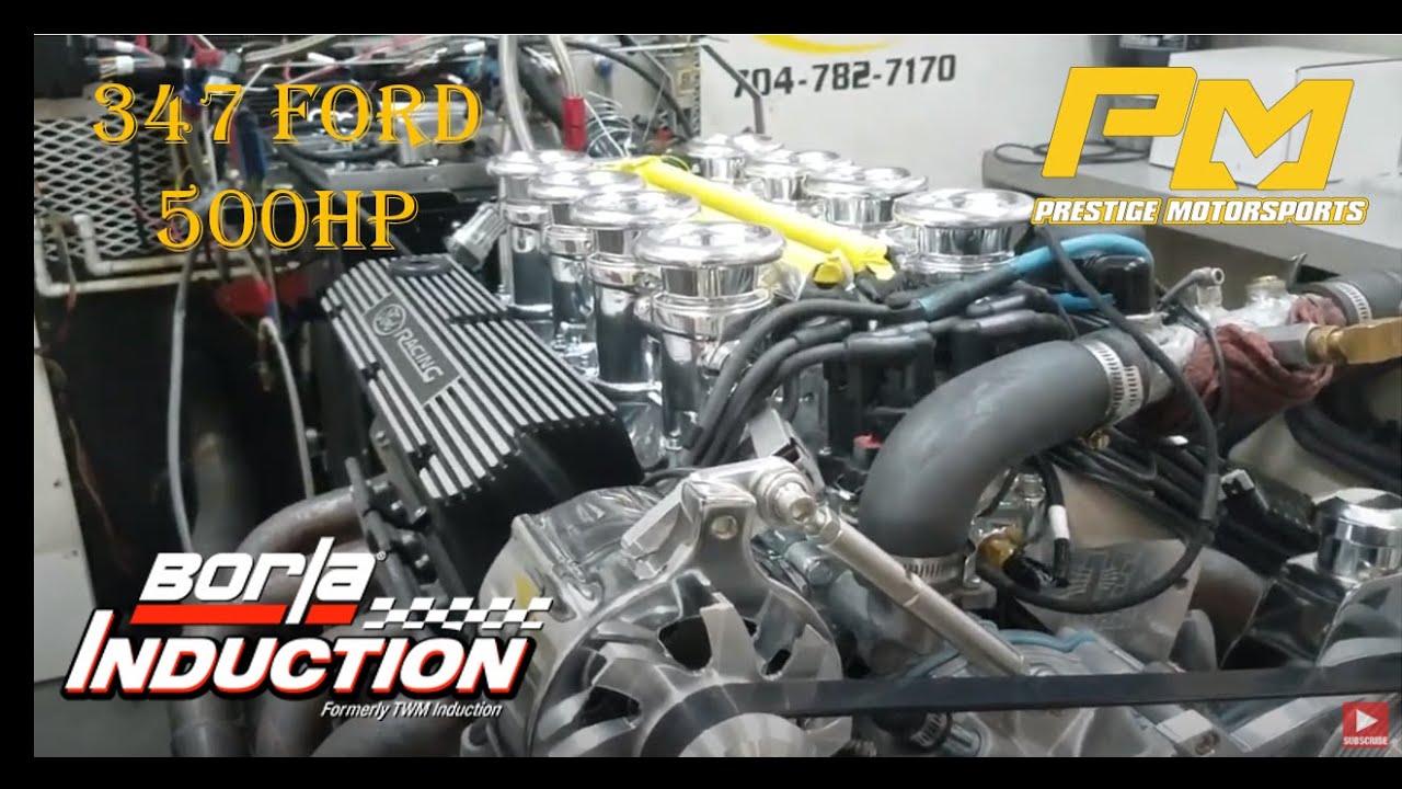 Kevin's 500HP 347 Stroker Ford with Borla Stack Injection on the Dyno ...