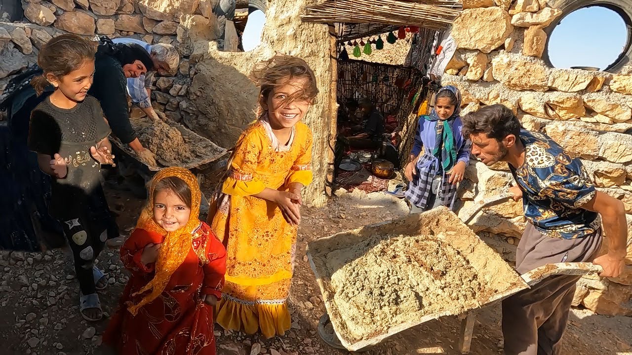 A special hut for nomads on the top of the mountain || Khadija's happy ...