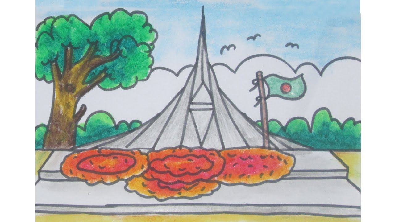 How to draw victory day of Smriti soudho| 16 december| National ...