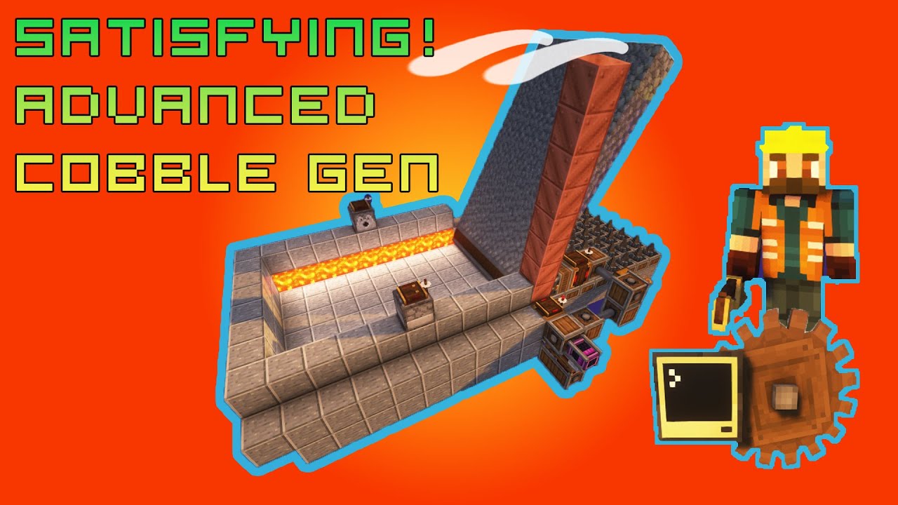 SATISFYING! Cobble Generator | Advanced Create Machines - YouTube