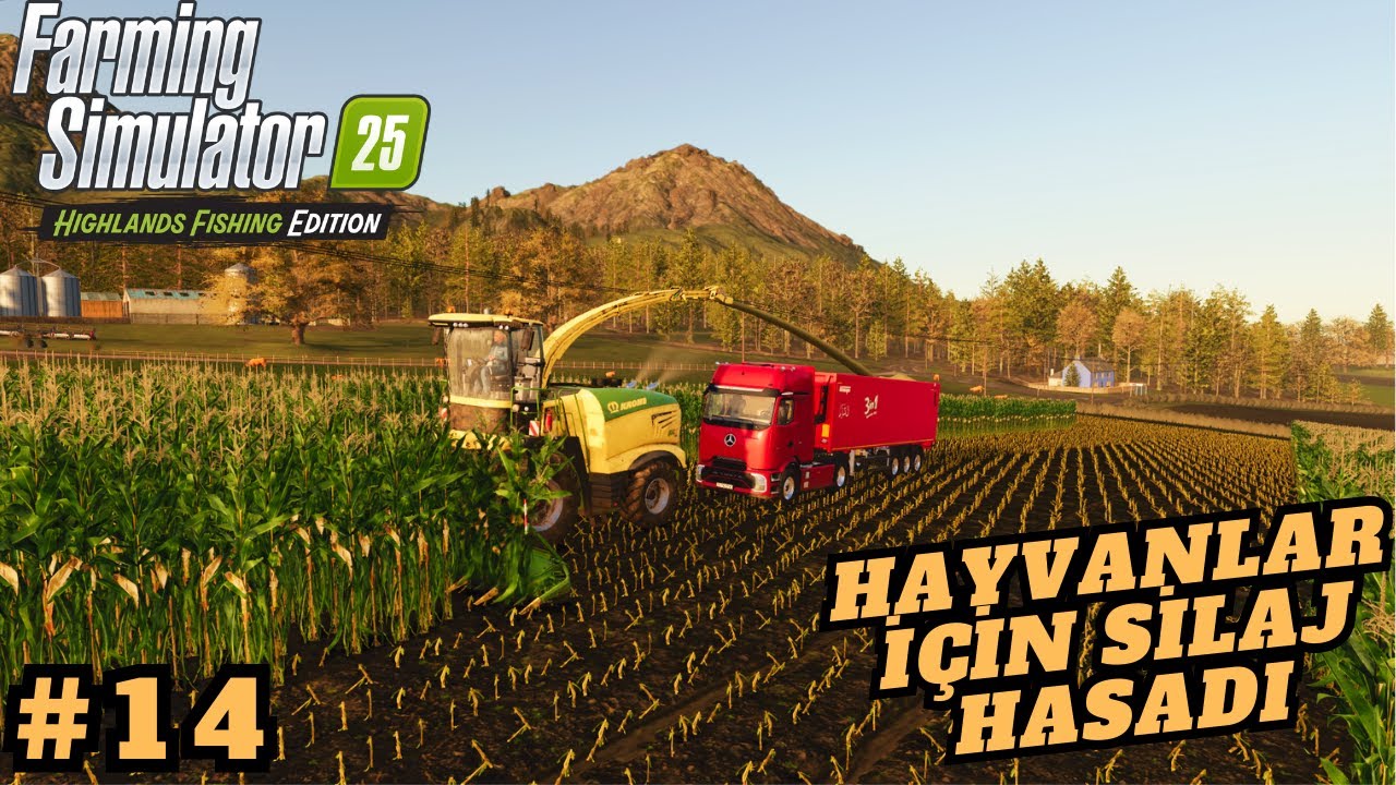 HAYVANLAR İÇİN SİLAJ HASADI #14 // FARMING SIMULATOR 25 - YouTube