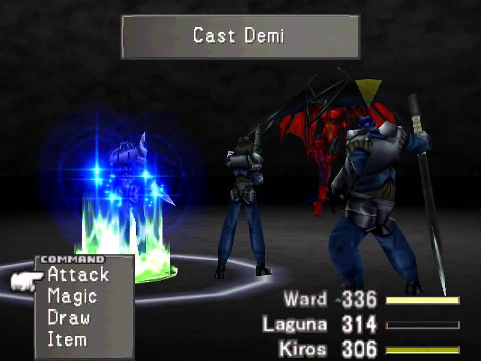 Final Fantasy VIII - Diablos VS Laguna, Kiros and Ward - YouTube