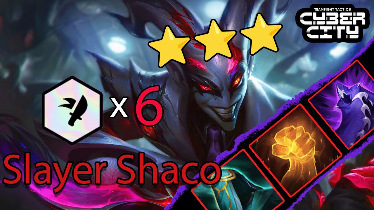 TFT Set 14 | 6 Slayer Shaco 3 ดาว ตั้งเเต่ต้นเกม Ad 460+ ตอนจบเกม ...