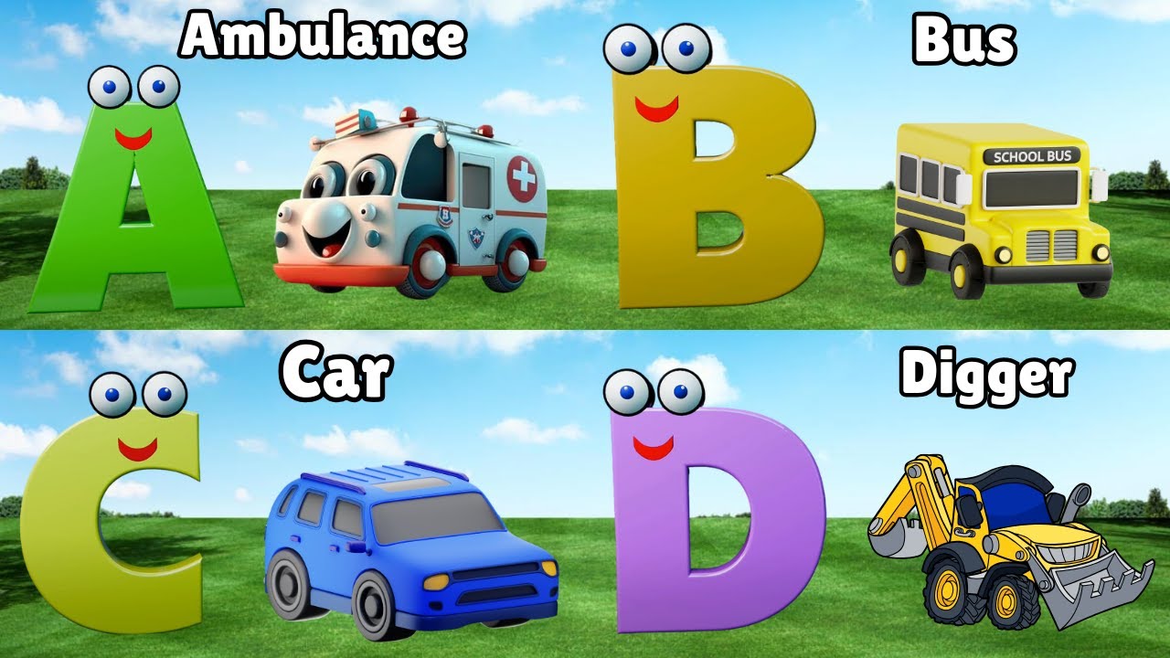 ABC Song Phonics, Transportation Song, ABC Song, Alphabet Educational ...