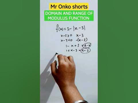 Domain and Range of a modulus function🥰🔥🎯 #domainandrange #modulusfunction #maths #mathshorts # ...