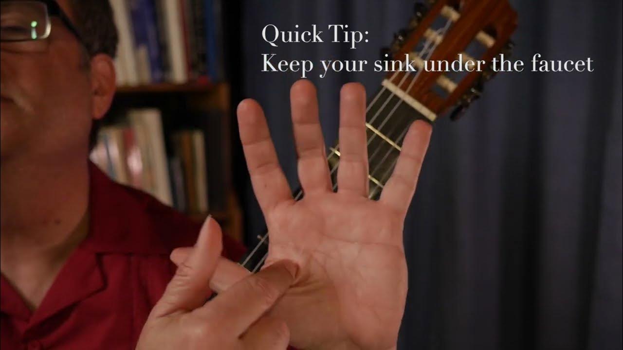 Classical Guitar: A Quick Tip for the Left Hand Position - YouTube