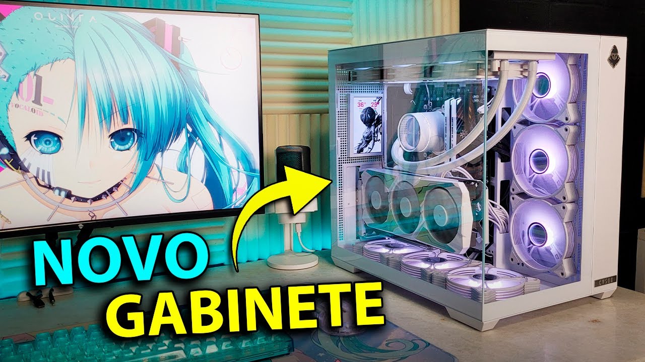 Montando novo Gabinete Branco | Review Mancer Cv500 - YouTube