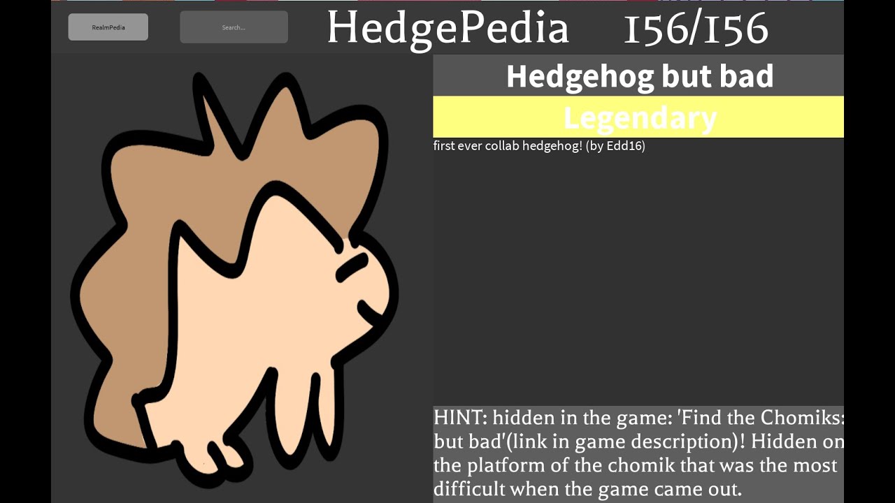 How To Get Hedgehog But Bad Find The Hedgehogs Roblox YouTube How To Get Hedgehog But Bad Find The Hedgehogs Roblox YouTube