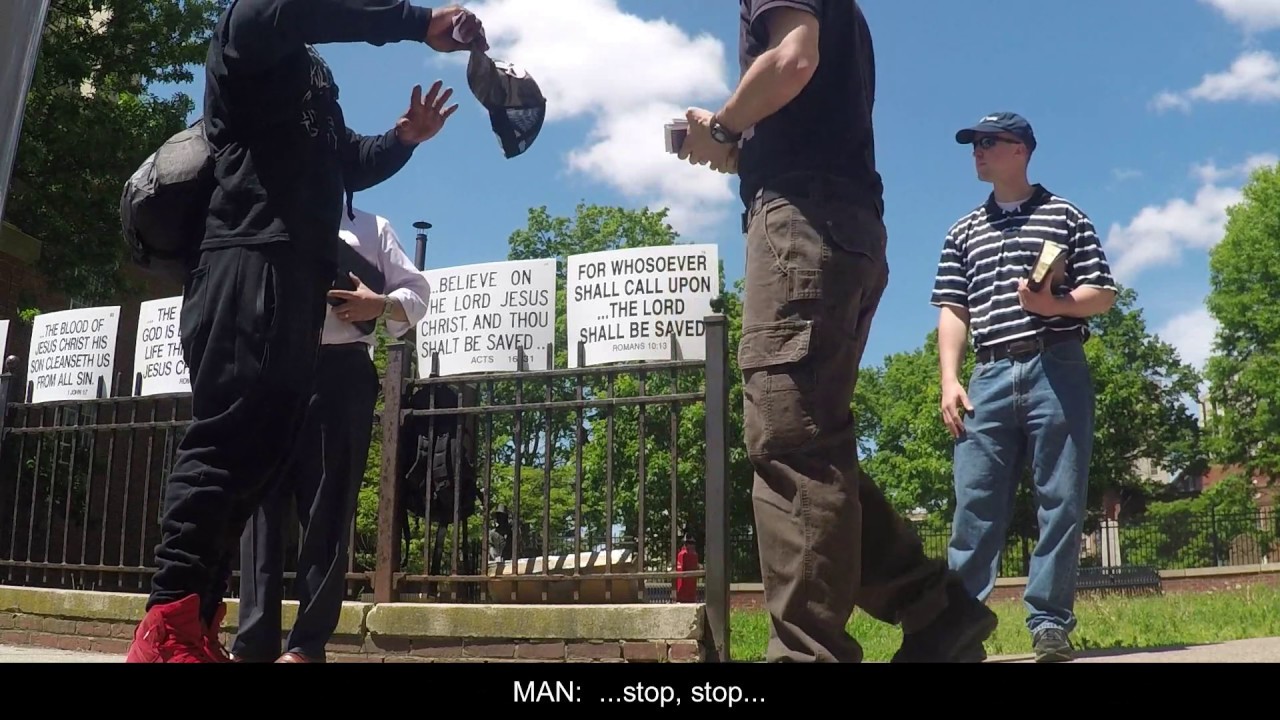 Street Preaching - Interactions with Jehovah's Witnesses - YouTube