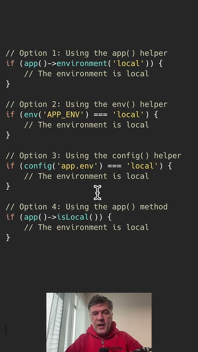 Check App Local/Production: 5 Syntax Options #laravel - YouTube
