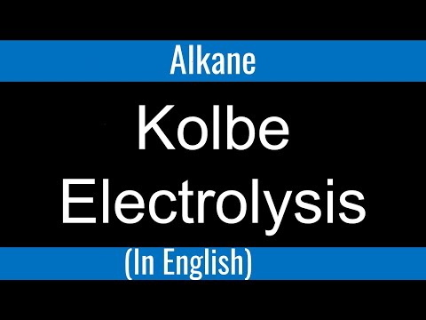 Organic Chemsitry - Hydrocarbon - Kolbe electrolysis - Mechanism - YouTube