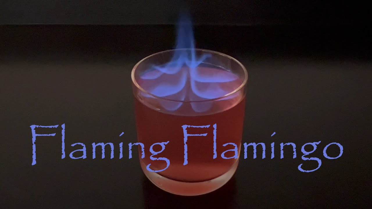Flaming Flamingo | Sweet, Flammable Cocktail With Just 3 Ingredients ...