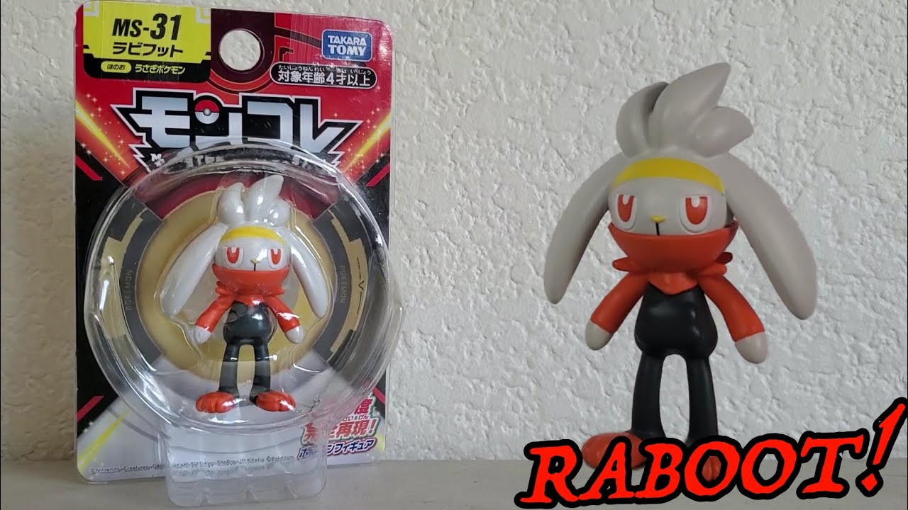 Pokémon Raboot Figure Review! (Takara Tomy) - YouTube