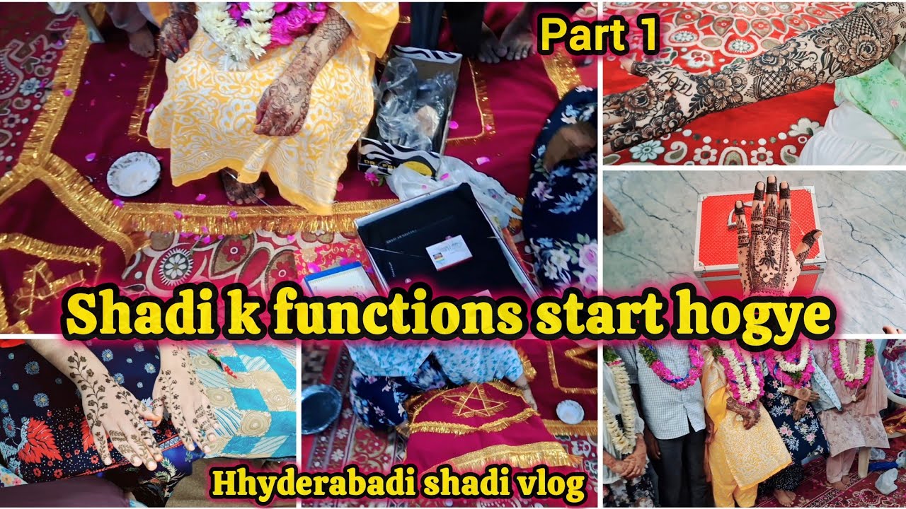 Shadi k functions shuru hogye |Hyderabadi shadi aisi hoti hai #trending ...