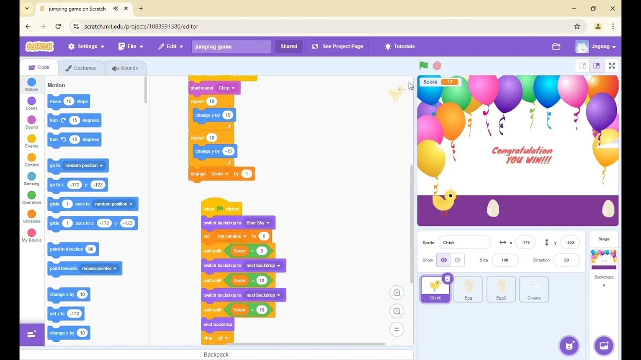 Tugas Informatika "Presentasi Game di Scratch" - YouTube