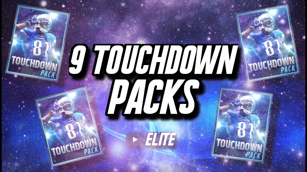 9 TOUCHDOWN PACKS! - Madden Mobile 16 - YouTube