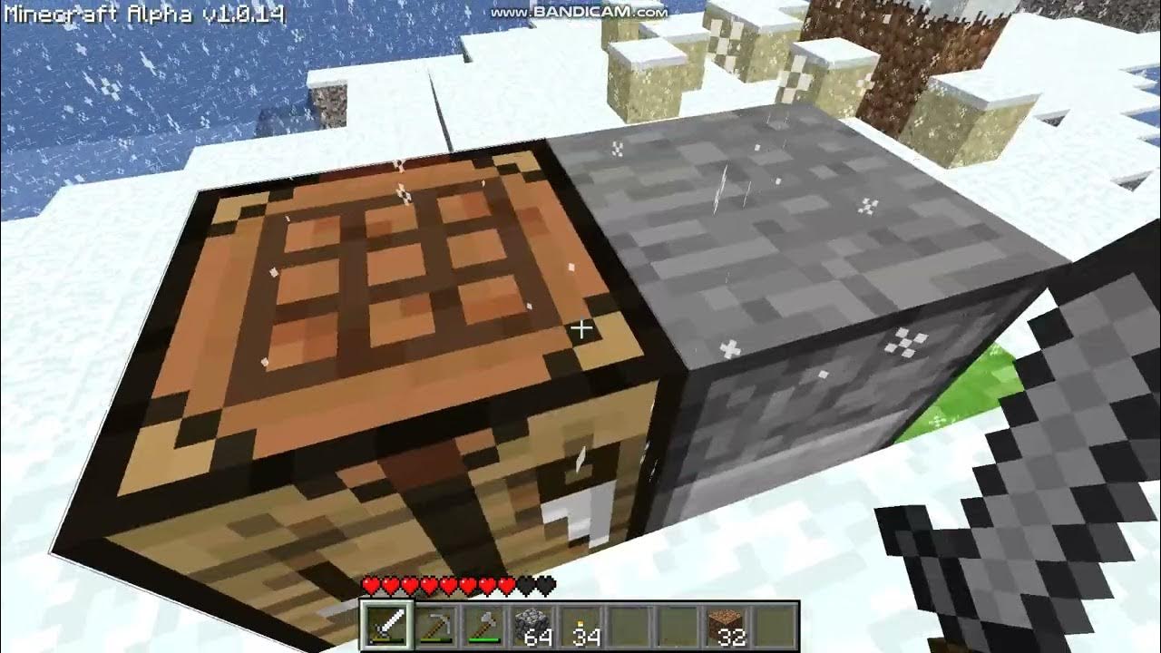 Minecraft Alpha 1.0.14 - YouTube