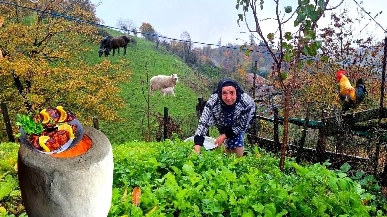 In the Village, Grandma Cooked Walnut Fish (Lavangi) from Ancient ...