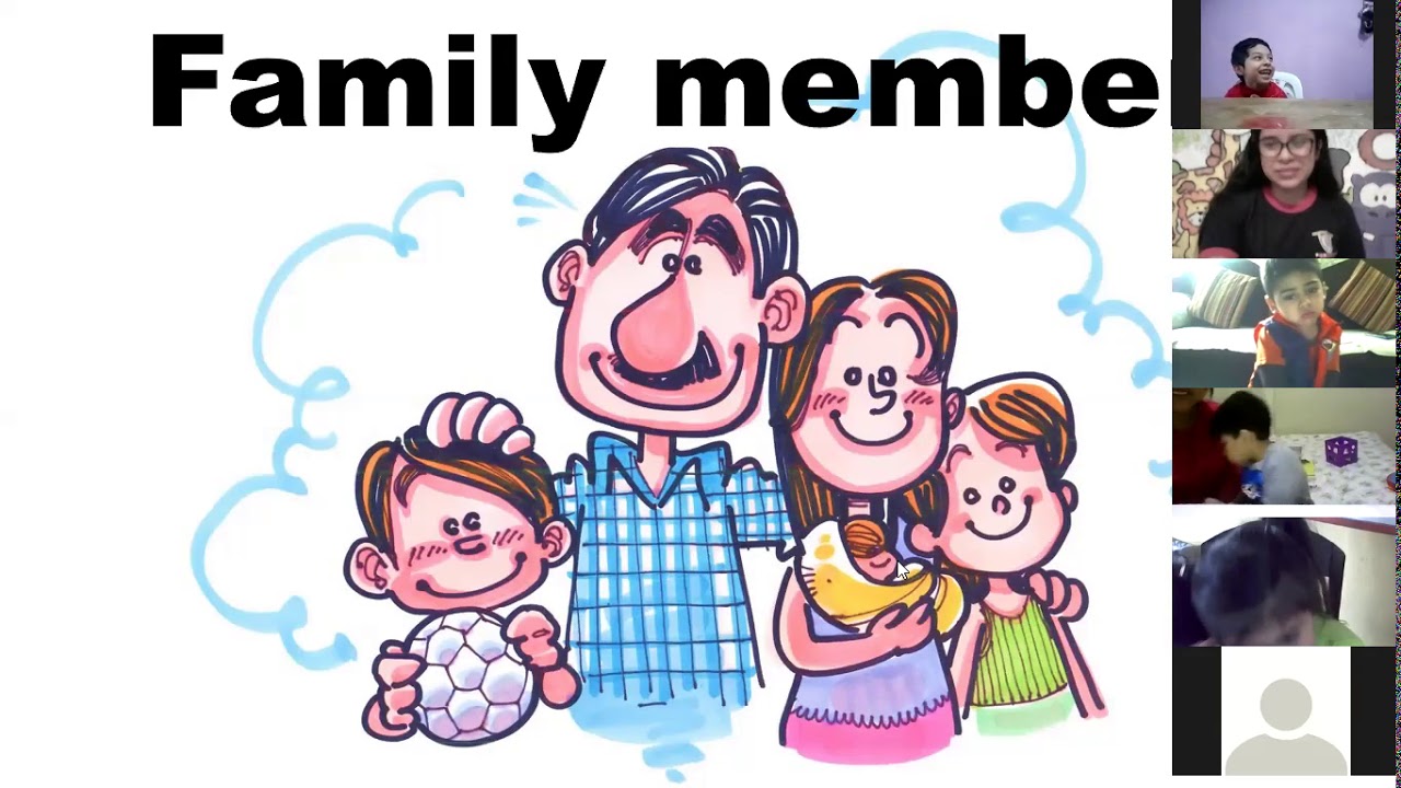 Pre kindergarten english / Family members - YouTube