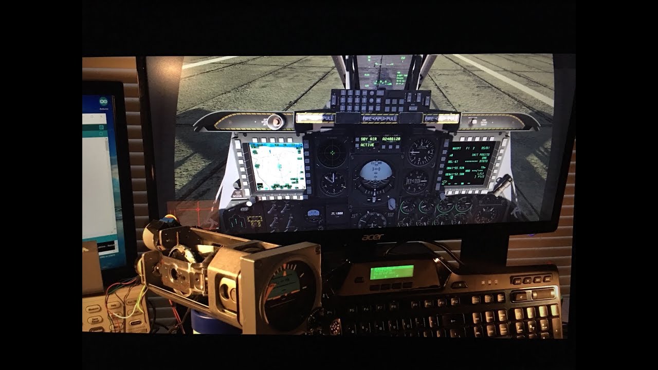 A-10C Home Cockpit: Standby Gyro Mod Demo - YouTube