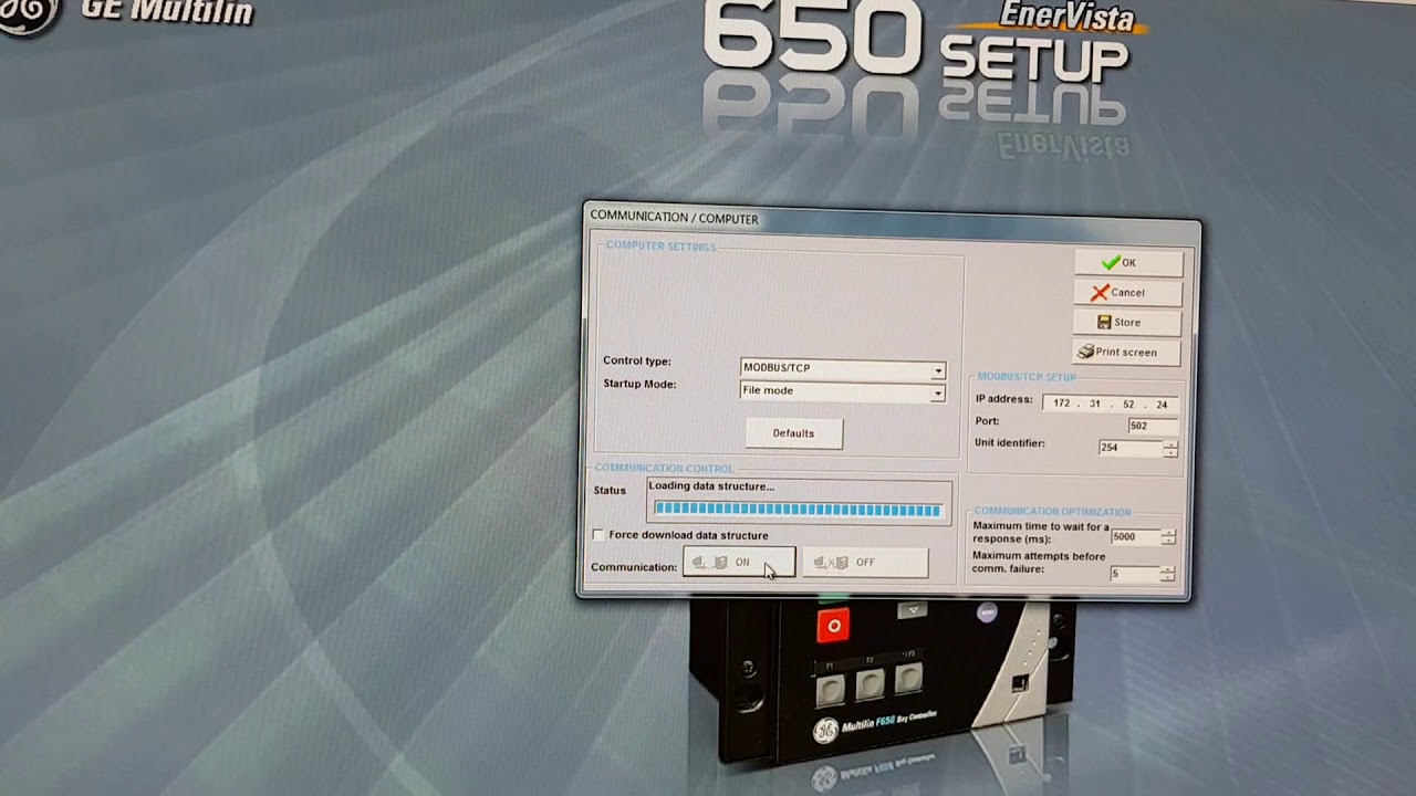 GE F650 BCU+OC Relay Setting - YouTube