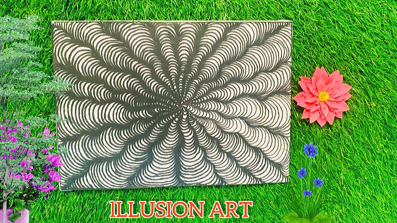 Illusion art | Amazing illusion art | Simple illusion art - YouTube