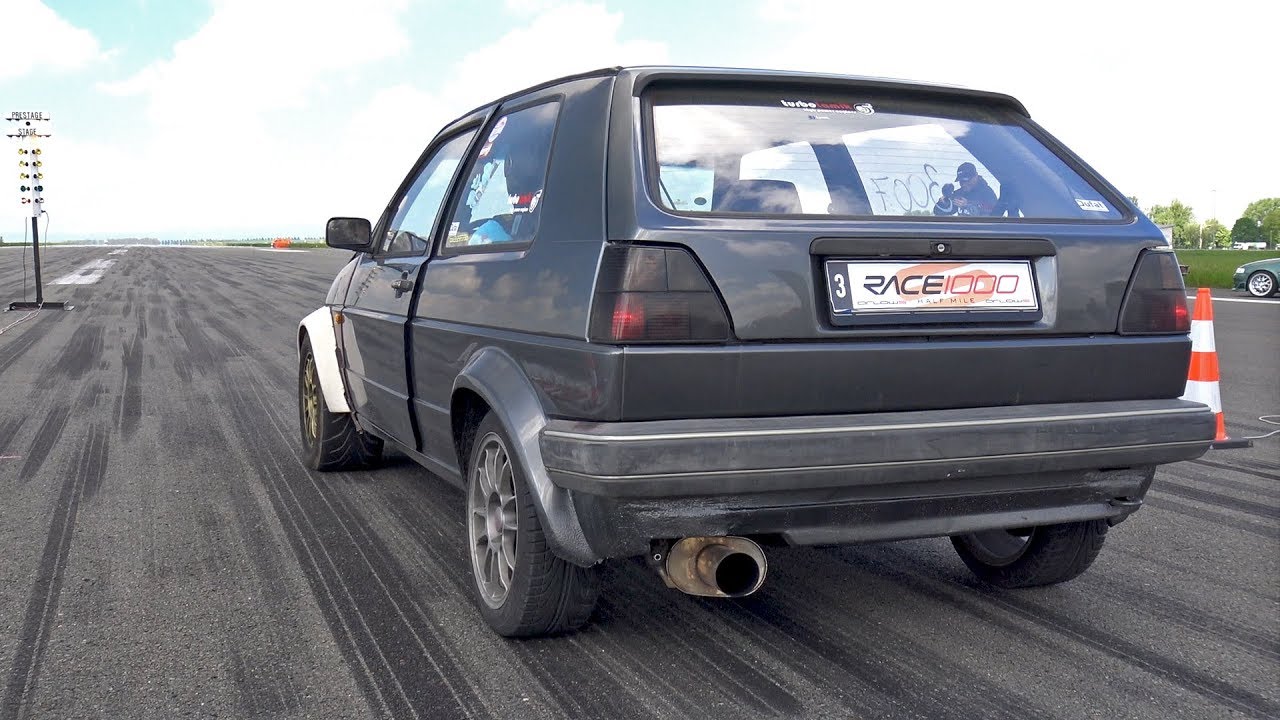 750HP Volkswagen Golf 2 1.8L 20V Turbo - HUGE ANTI-LAG SOUNDS! - YouTube