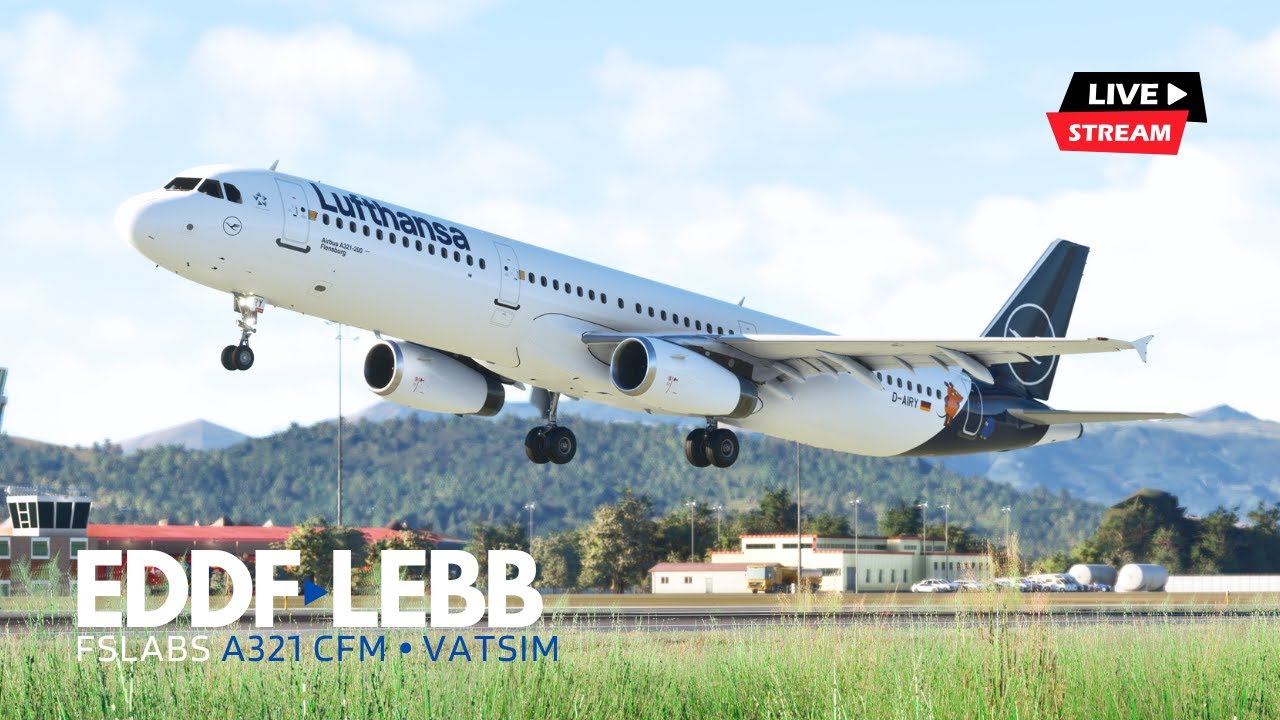 Taking the FSLabs A321 to Europe! Lufthansa – Frankfurt to Bilbao ...