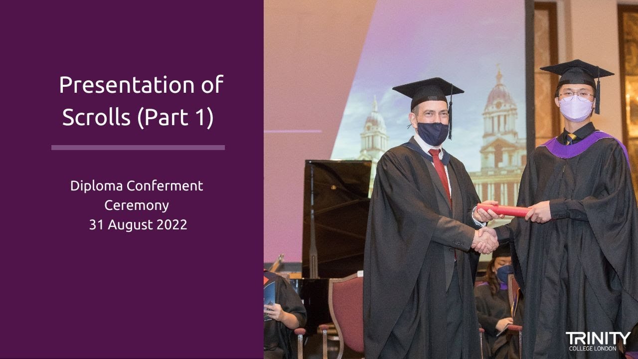 Diploma Ceremony 2022: Presentation of Scrolls (Part 1) - YouTube