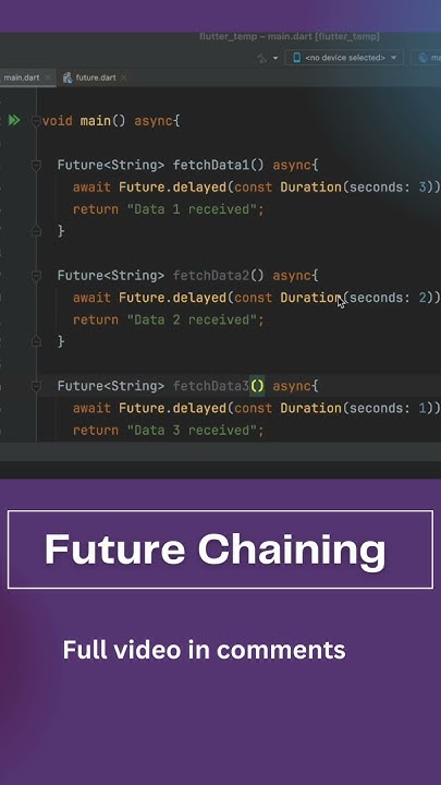 Introduction To Future Chaining In Flutter Amplifyabhi Youtube