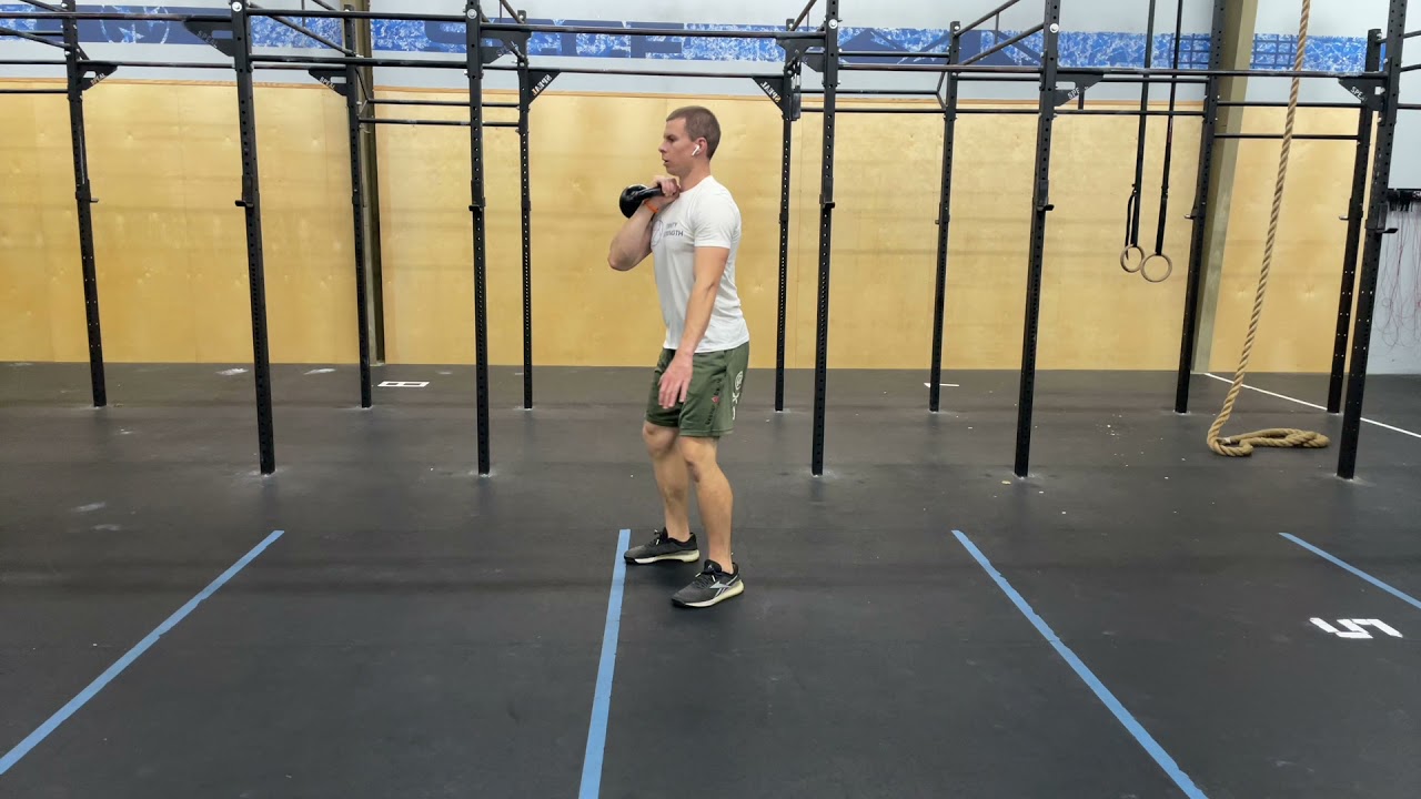 Single Arm KB Front Squat - YouTube
