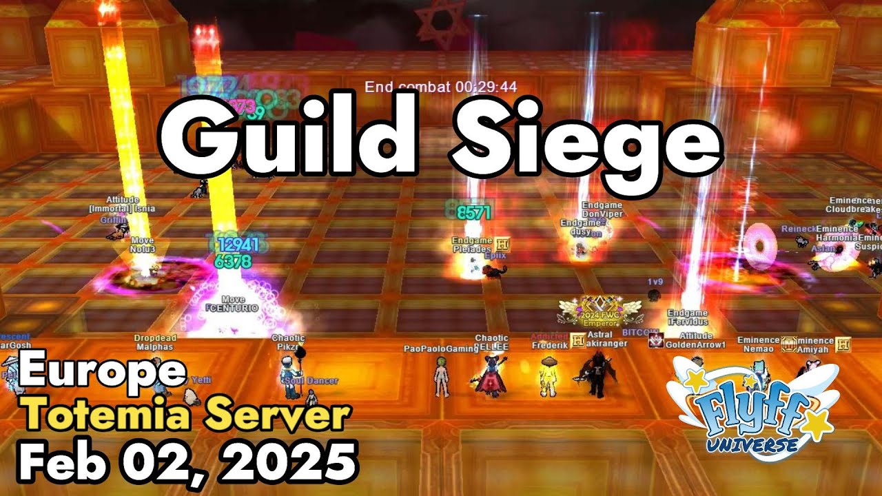 Guild Siege (Totemia) February 02, 2025 | Flyff Universe - YouTube