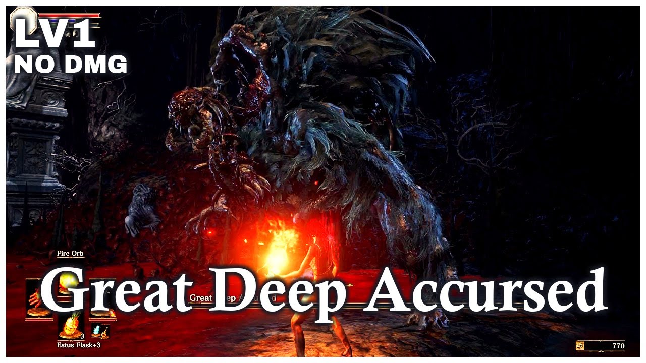 Dark Souls 3 Archthrones Mod Demo - Great Deep Accursed LV1, No Damage ...