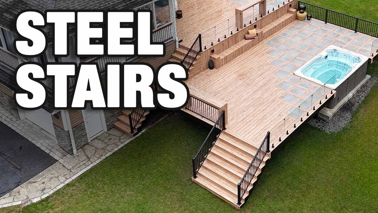 Steel Stringers & Stair Treads Made EASY | Fortress DIY - YouTube
