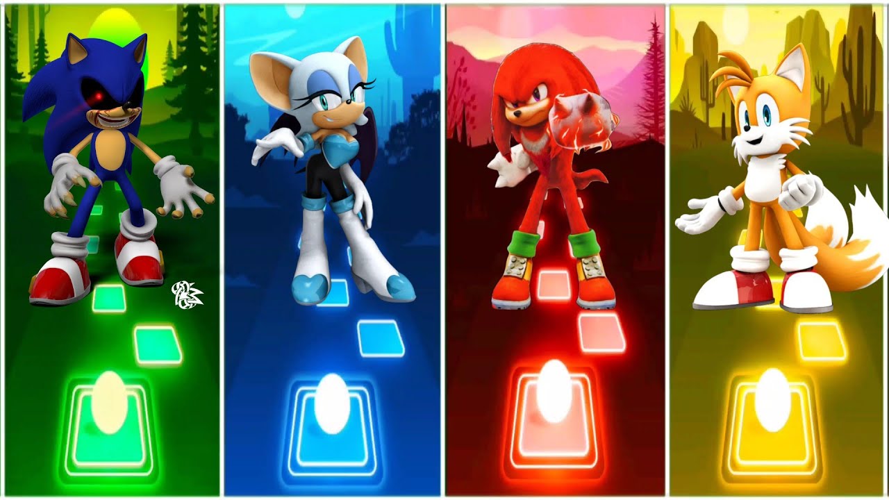 Sonic Exe 🆚 Rouge Sonic 🆚 Knuckles Sonic 🆚 Tails Sonic | Sonic Tiles ...