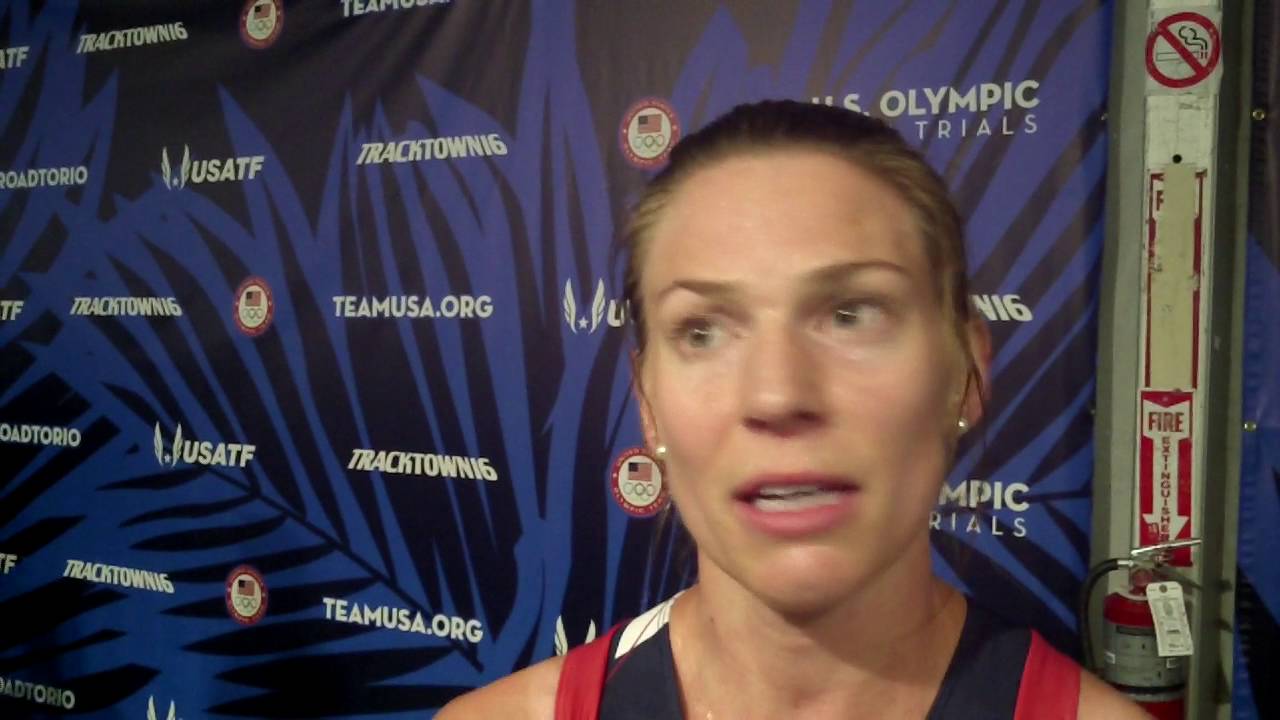 Shalaya Kipp after Taking 4th in Olympic Trials Steeple - YouTube