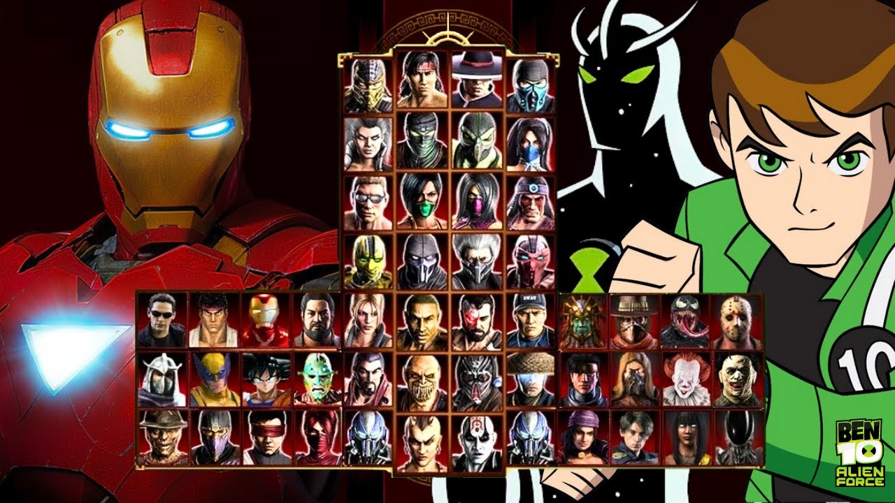 Mortal Kombat 9 - IRON MAN & BEN 10 - Expert Tag Ladder - Gameplay ...