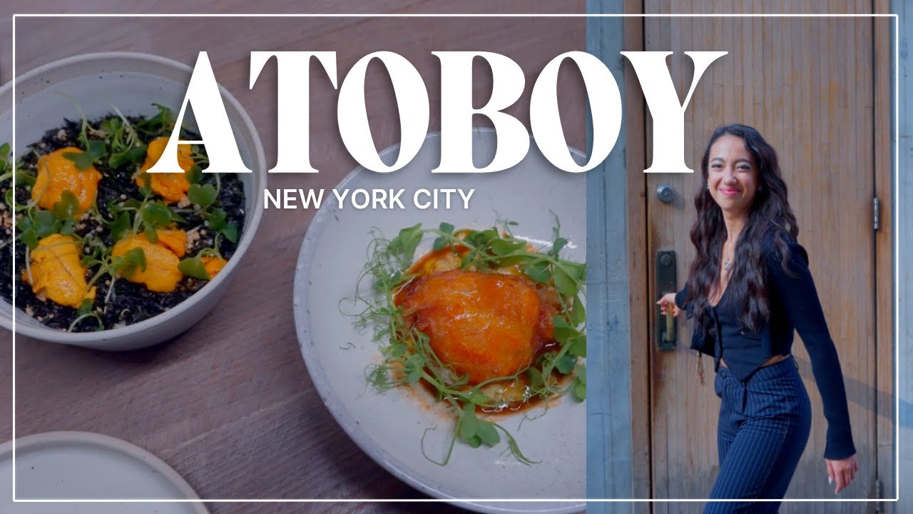 Korean-Inspired TASTING MENU | ATOBOY, NYC - YouTube