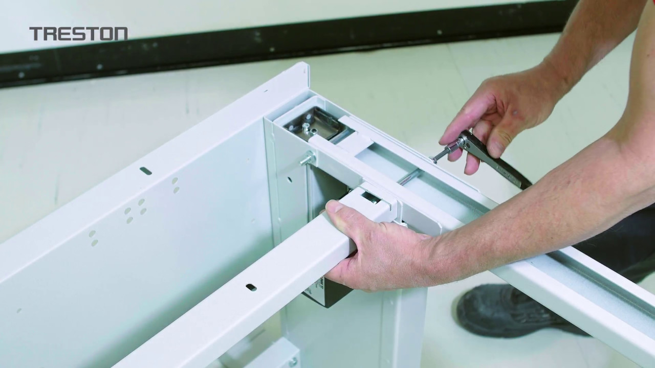 Treston Concept motorized bench - quick assembly instructions - YouTube